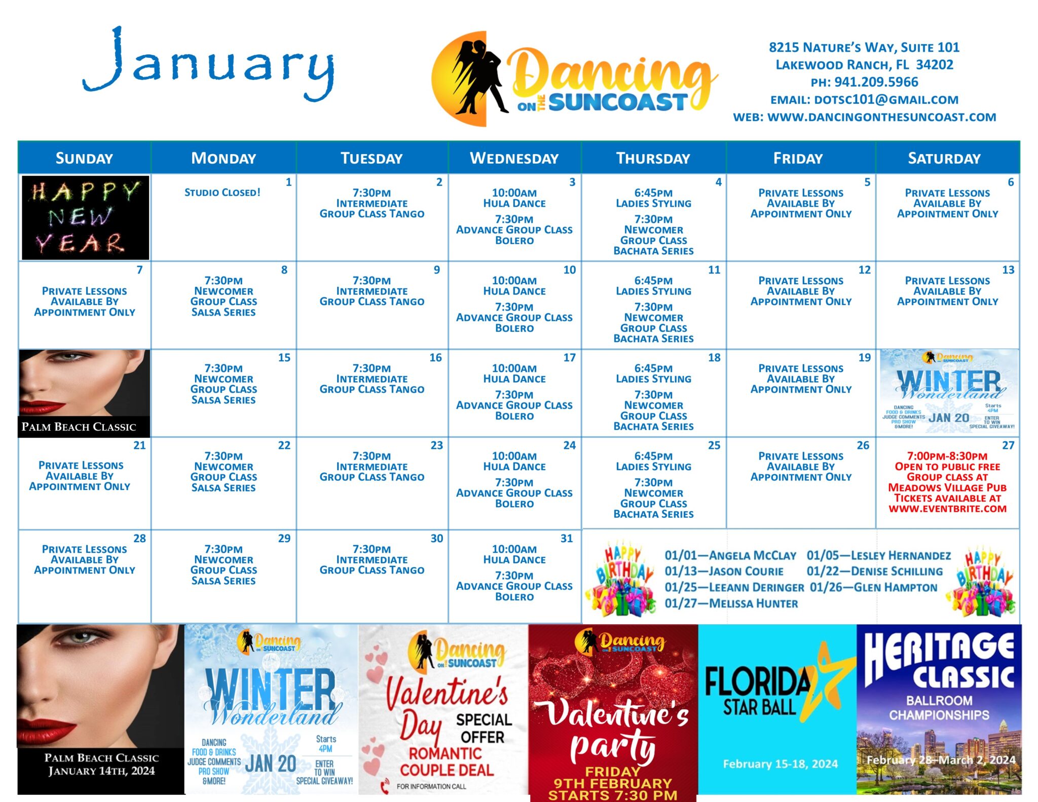 Calendar - Dancing On The Suncoast | Social Dance Events